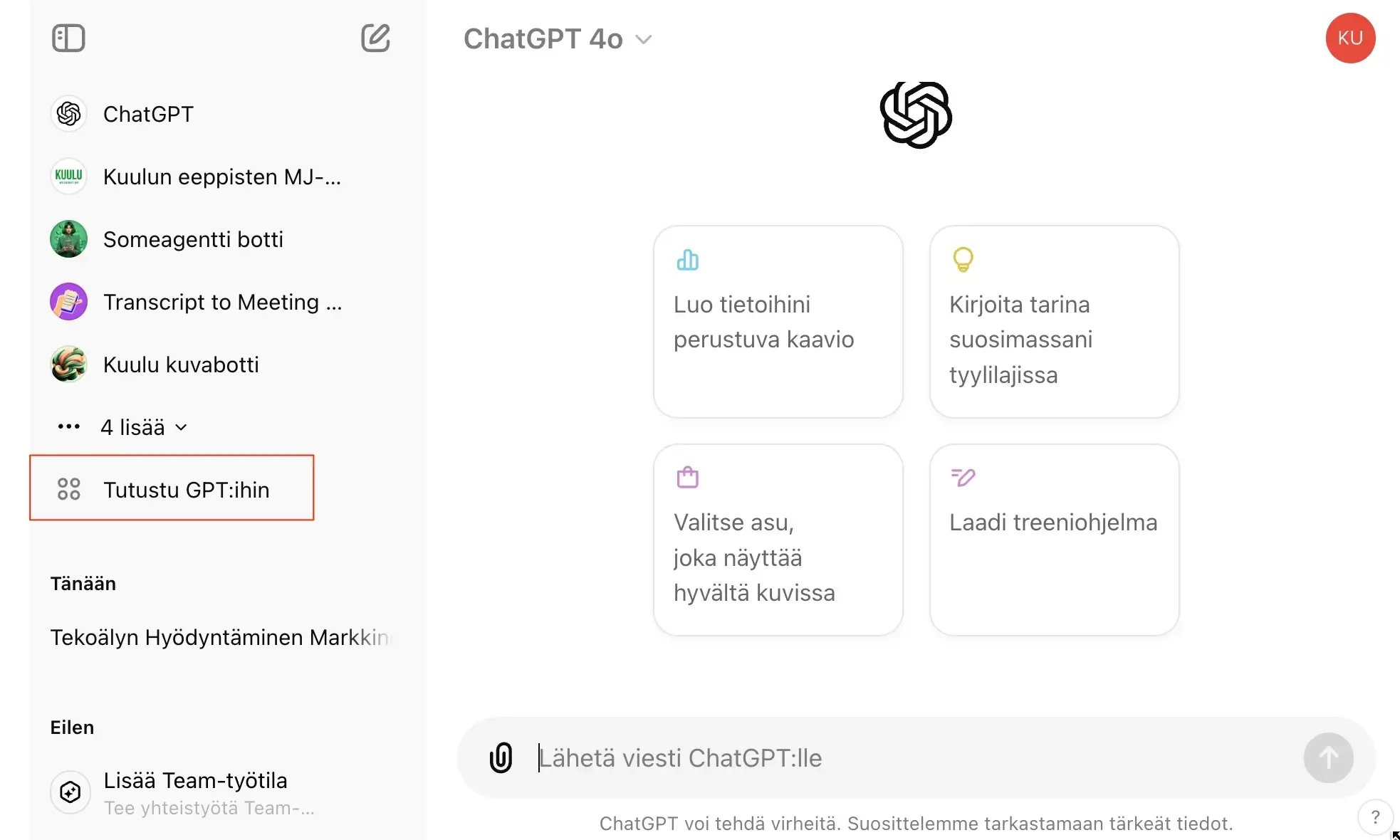 Tekoäly arjessa: tiedonhaku, gpt-assistentit ja bugit